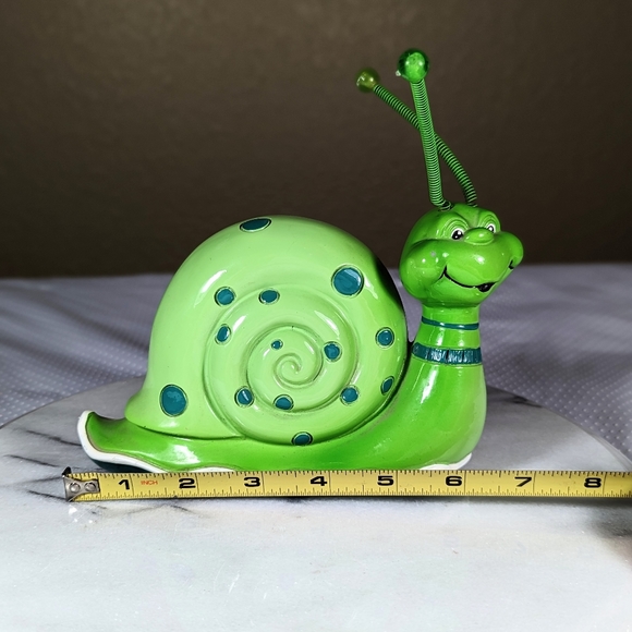 Unbranded | Accents | Vintage Anthropomorphic Snail Figurine Green ...